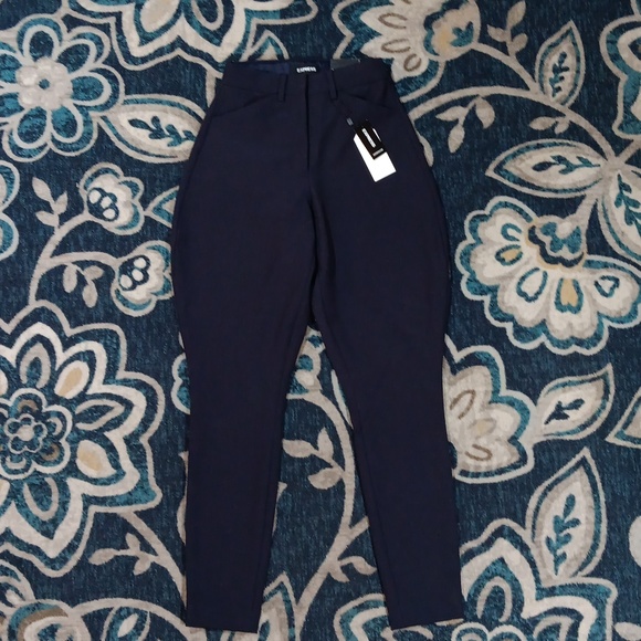 Express | Pants & Jumpsuits | New Express Curvy Skinny High Rise Navy ...